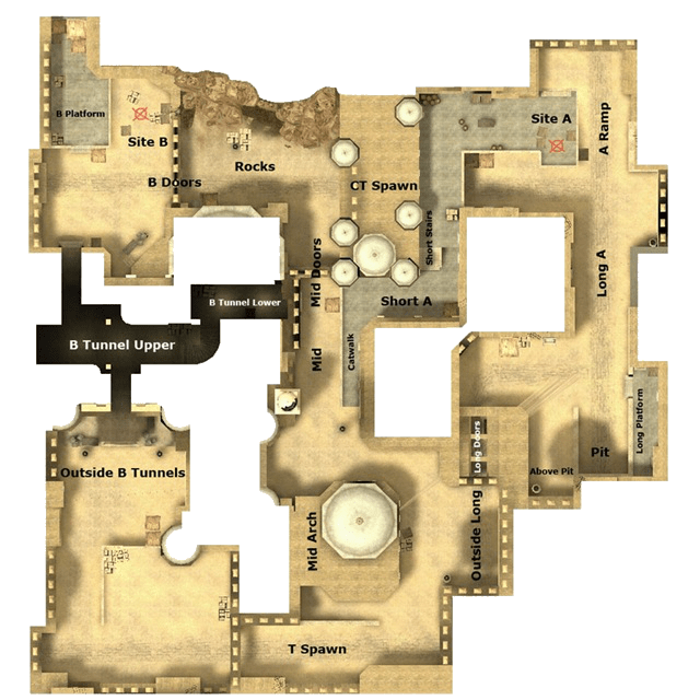 Cs Go Dust 2 Map Overview